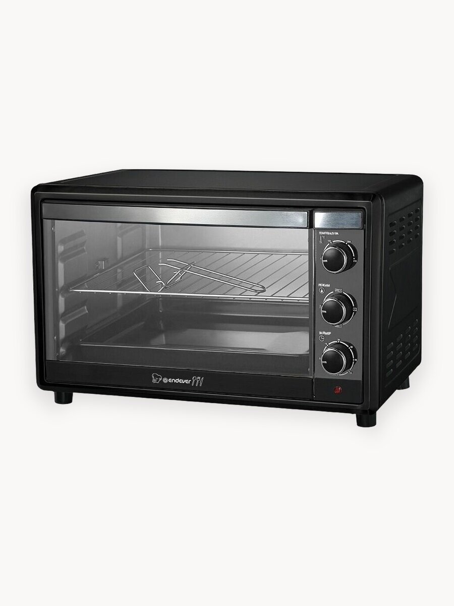 Мини печь электрическая ENDEVER Danko-4046, 2000 Вт, духовка электрическая настольная 45 л, конвенция, 100-250 градусов