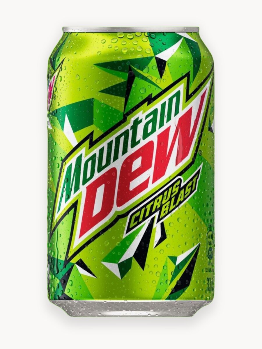 Газированный напиток Mountain Dew Citrus Blust (Маунтин Дью Цитрус), Дания