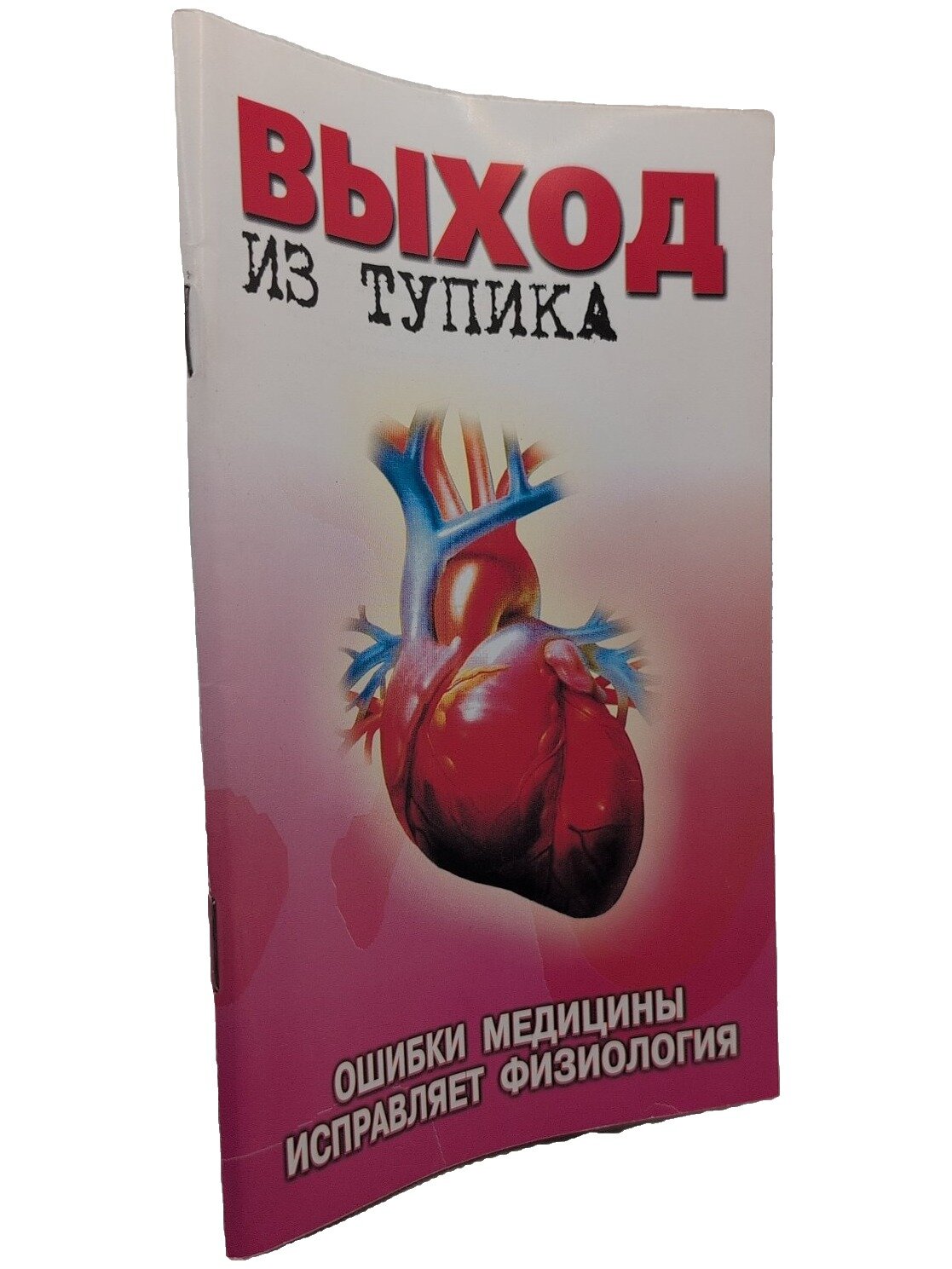 Выход из тупика. Ошибки медицины исправляет физиология. Мишустин Юрий Николаевич. 2004. Мягкая обложка. 80 стр