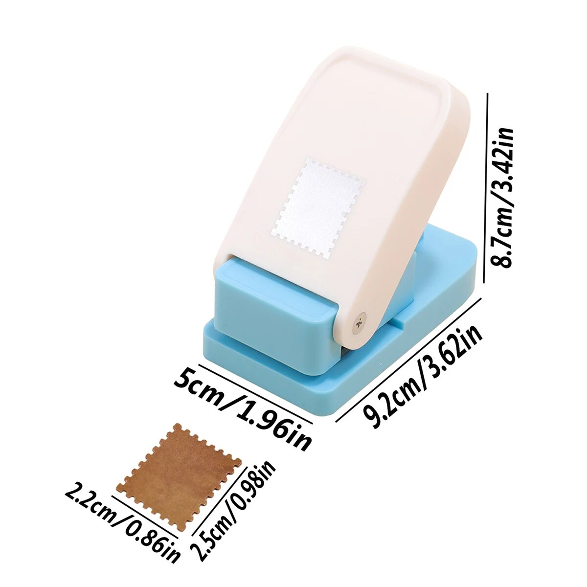 Штамп-декоратор CZD-189 для скрапбукинга Rectangular blue