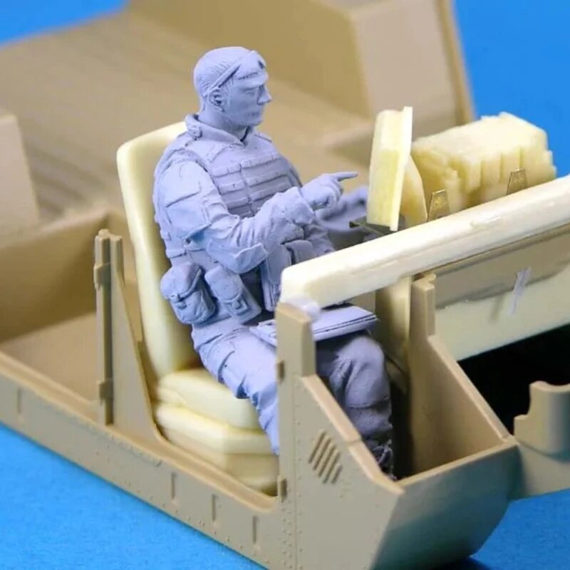 Масштаб 1/35, литые под давлением фигурки из смолы, наборы моделей автомобиля США, экипаж # 2 хобби миниатюрные гаражные игрушки в разобранном виде, неокрашенные