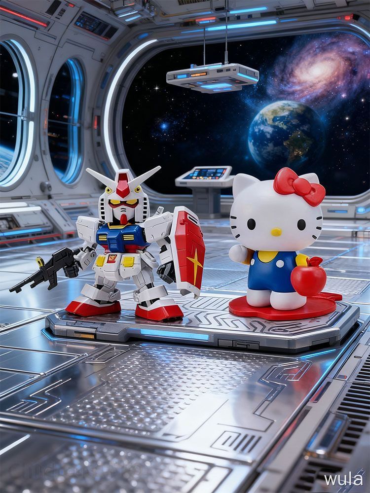 Hello Kitty Ancestor RX-78-2SD - Сборная модель игрушечного Гандама