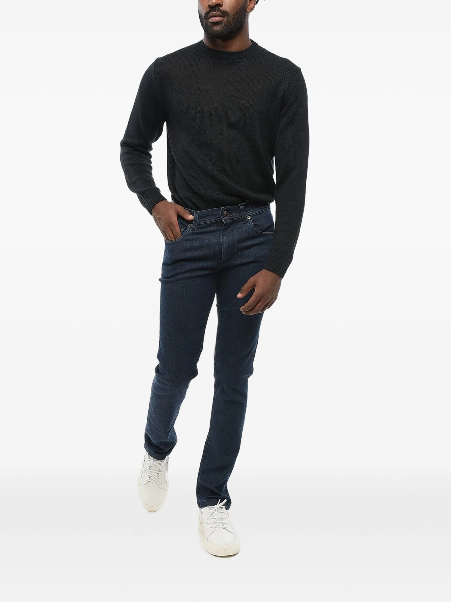 Джинсы Corneliani Logo-patch jeans, размер 46, синий — фото 1
