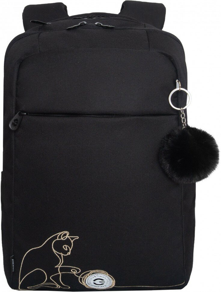 Рюкзак GRIZZLY RD-544-2/2 черный - золото