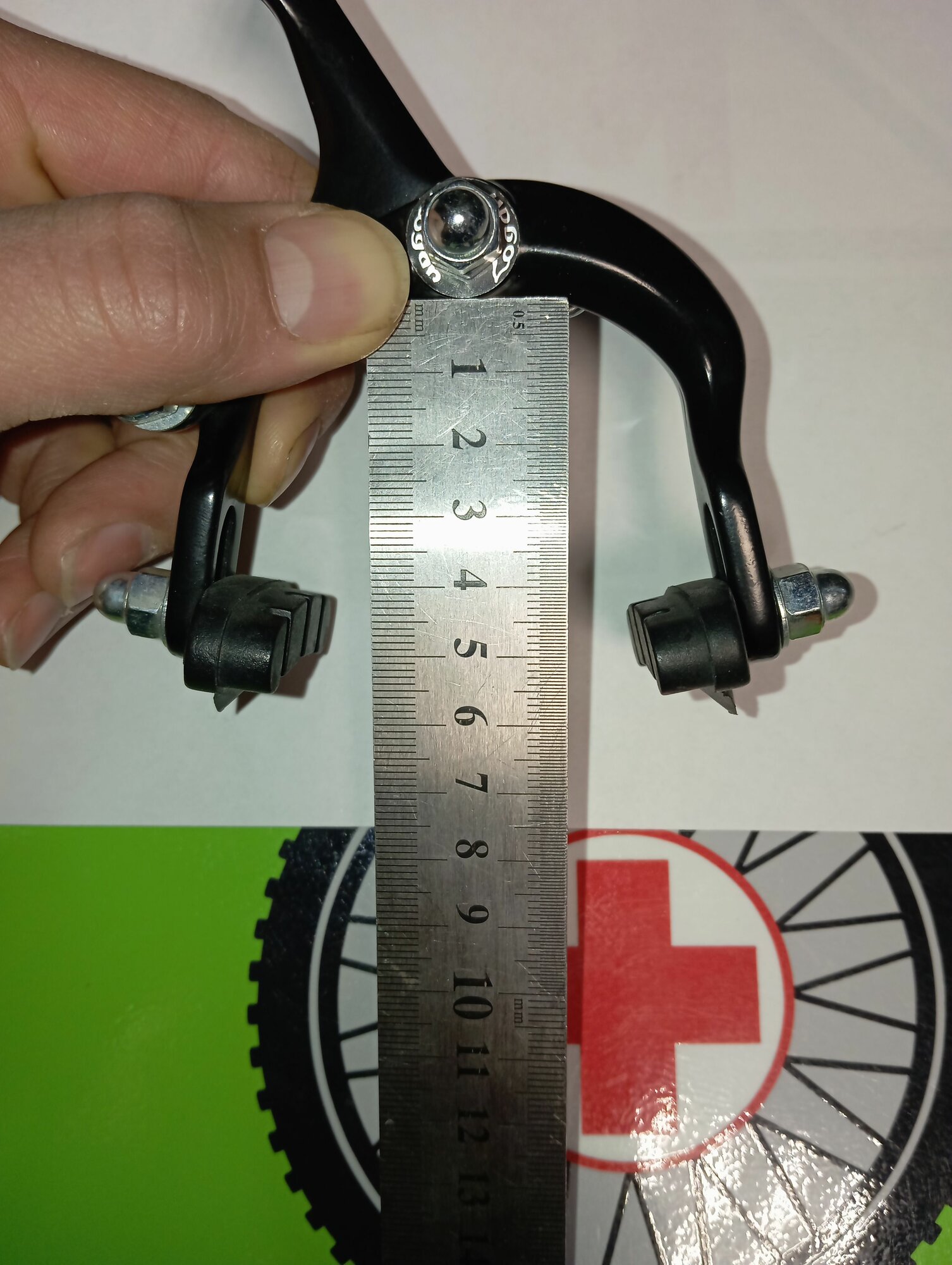 Тормоз клещевой задний для шоссейного велосипеда, алюминиевый, чёрные