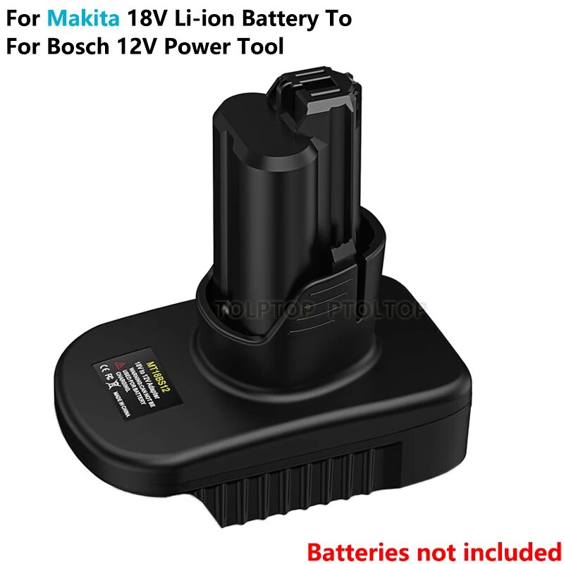 Новый адаптер для аккумулятора Bosch/Makita/Milwaukee/Dewalt 18 В 20 В, преобразователь аккумуляторной батареи для аккумуляторных электроинструментов Bosch 12 В