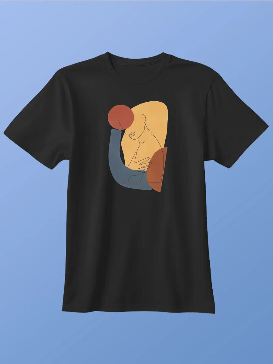 Футболка с абстракцией