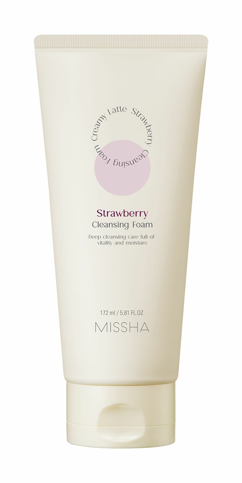 MISSHA Creamy Latte Пенка для умывания с экстрактом Клубники, 172 мл