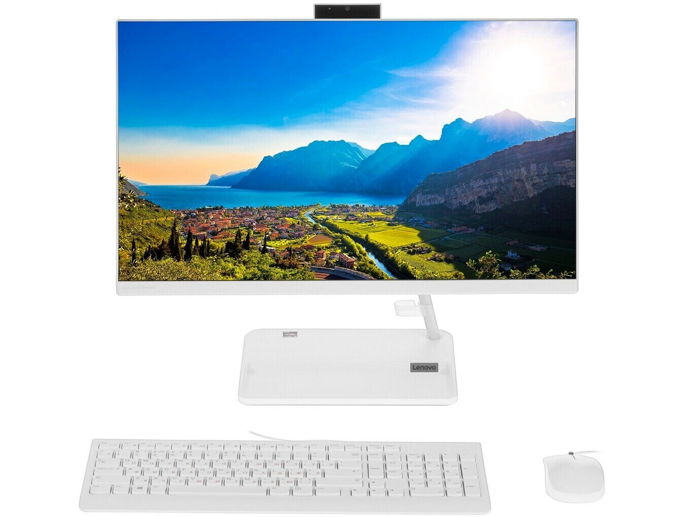 23,8" Моноблок Lenovo IdeaCentre AIO 3 24ADA6 (F0FX001VRK) белый - 1920x1080, IPS, AMD Athlon Silver 3050U, ядра: 2 x 2,3 ГГц, 8 ГБ, SSD 128 ГБ, AMD Radeon Graphics, Windows 10 Pro