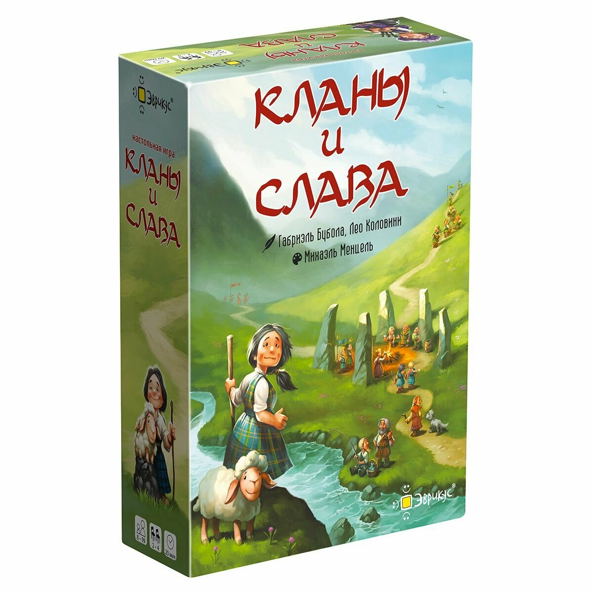 Настольная игра Эврикус Кланы и Слава PG-17392, стратегическая, для 2-4 игроков