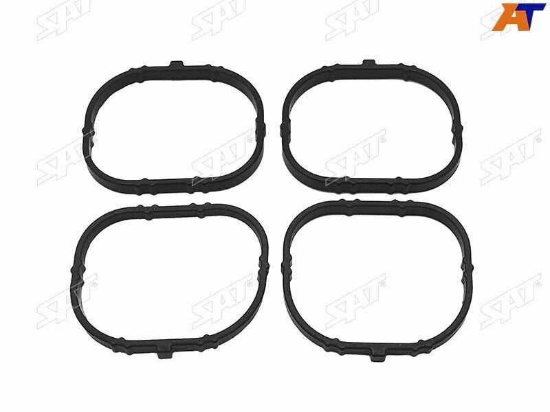 . SAT Прокладка впускного коллектора RENAULT MEGANE/FLUENCE K4M (комплект 4шт)