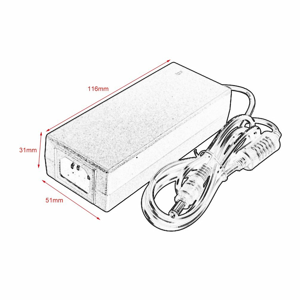 Универсальный блок питания переменного тока 12 В 5 А, зарядное устройство со светодиодным индикатором