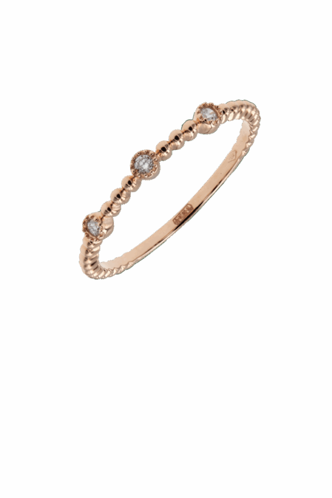 Кольцо, красное золото, 750 проба, бриллиант