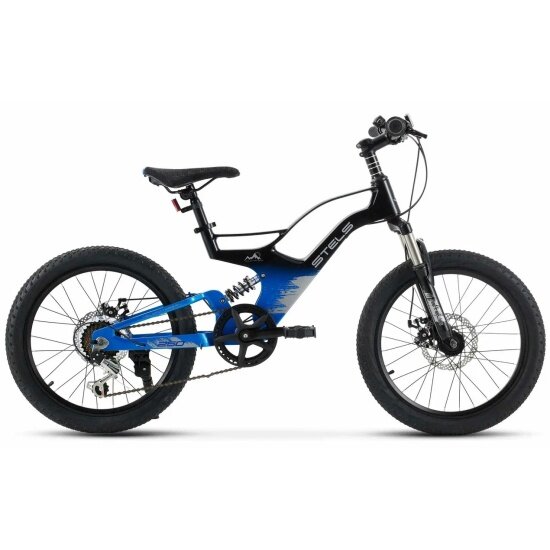 Подростковый велосипед Stels 20" Leader 250 MD Z010 (магниевая рама) (7-ск.) Синий/черный 2024