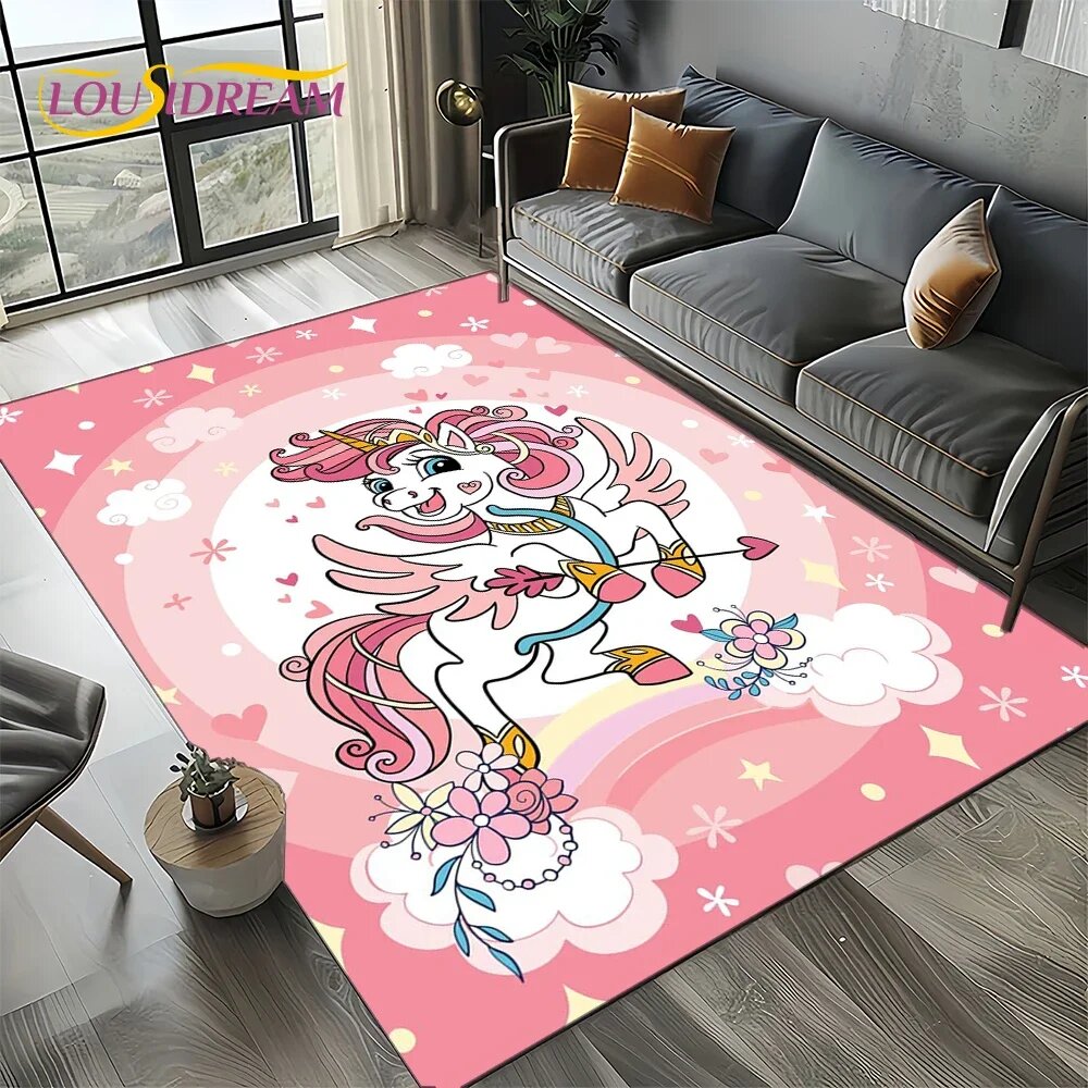 LOUSIDREAM ковёр с единорогом для девочки 80x120cm( 31x47in), 22