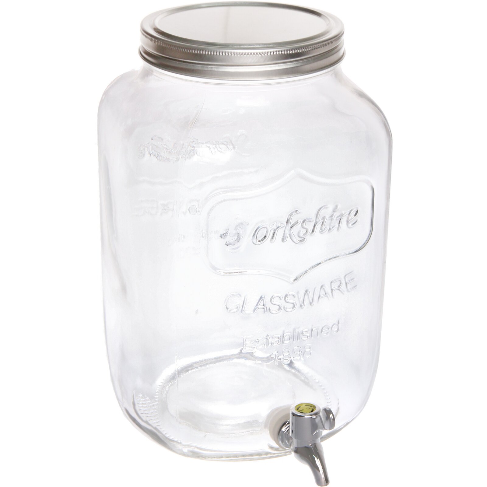 Лимонадница 8л «Летняя прохлада», стеклянная, с краном, для напитков