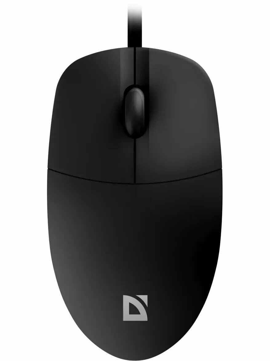 Мышь Defender Azora MB-241, 2 кнопки, проводная, 3D, 1200 dpi, длина кабеля 1.8 м, черная