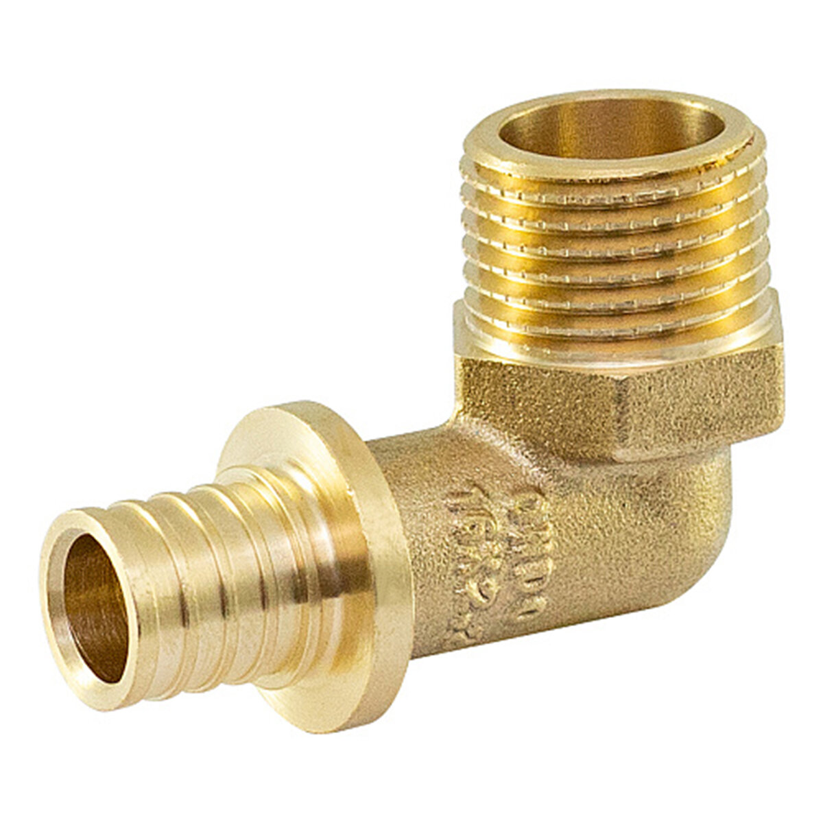 Уголок аксиальный ONDO, латунный, наружная резьба, 16 x 1/2"