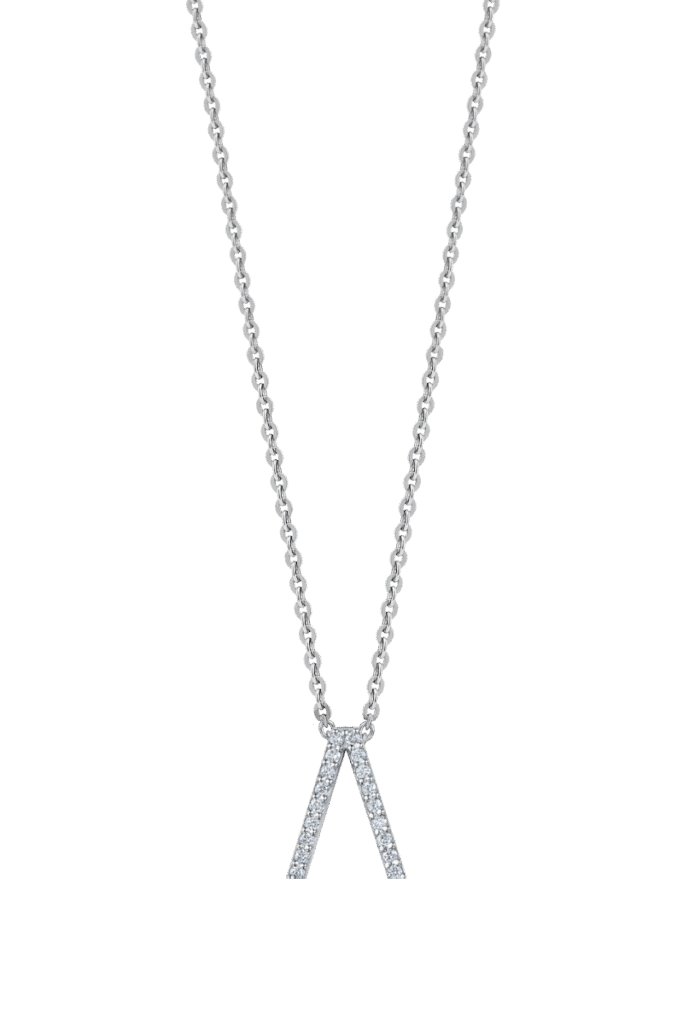 Колье, белое золото, 585 проба, бриллиант