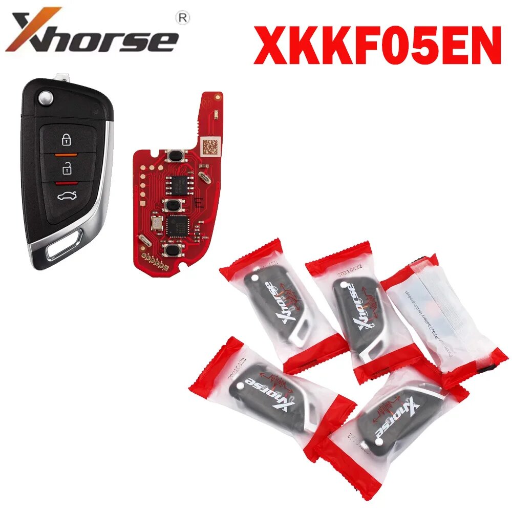 1/2/5/10 шт. XHORSE XKKF05EN складной ключ в форме лезвия, универсальный флип D.F, 5pcs XKKF05EN