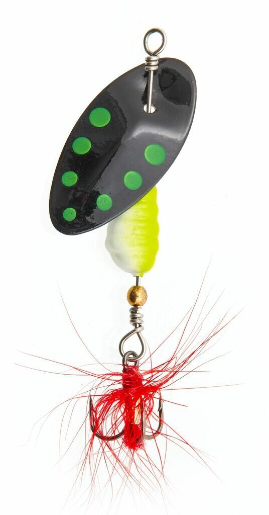 Блесна на окуня вращающаяся (вертушка) Lucky John TRIAN BLADE ROUND 09.0г 007 набор приманок на форель голавля в небольших речках и озёрах , снасти рыболовные для зимней и летней рыбалки