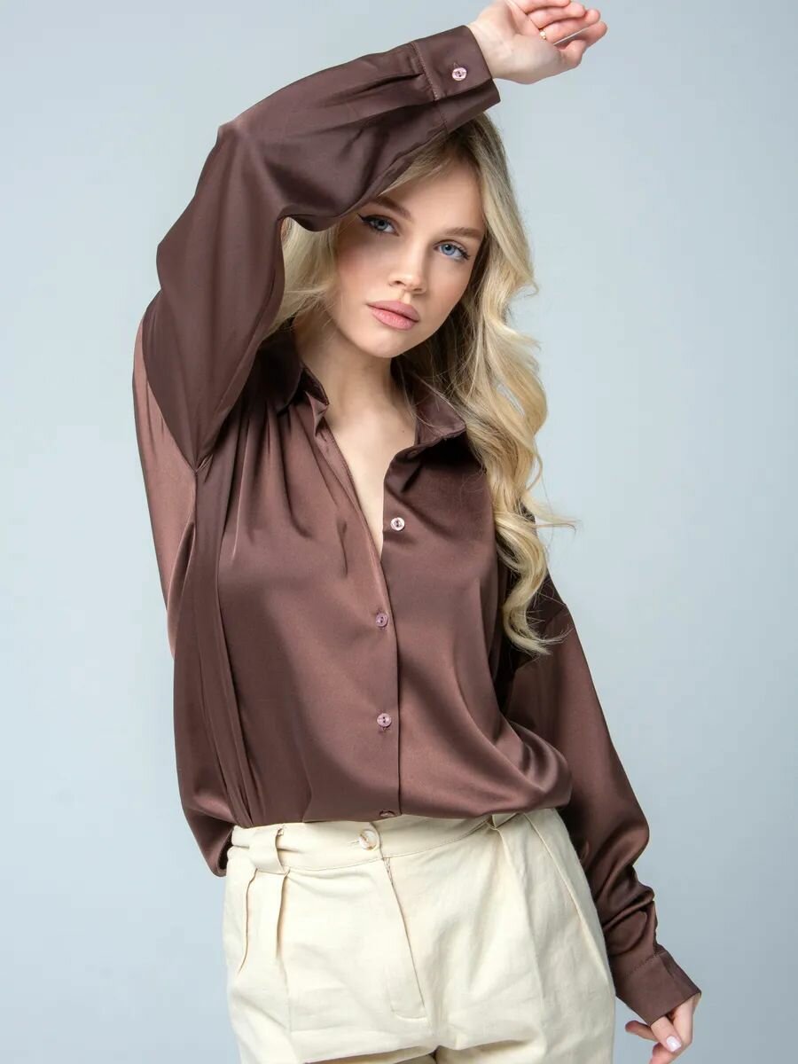 Рубашка атласная