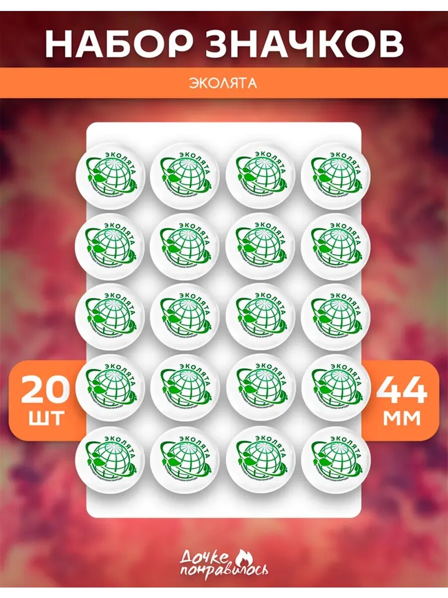 Значки на рюкзак Эколята