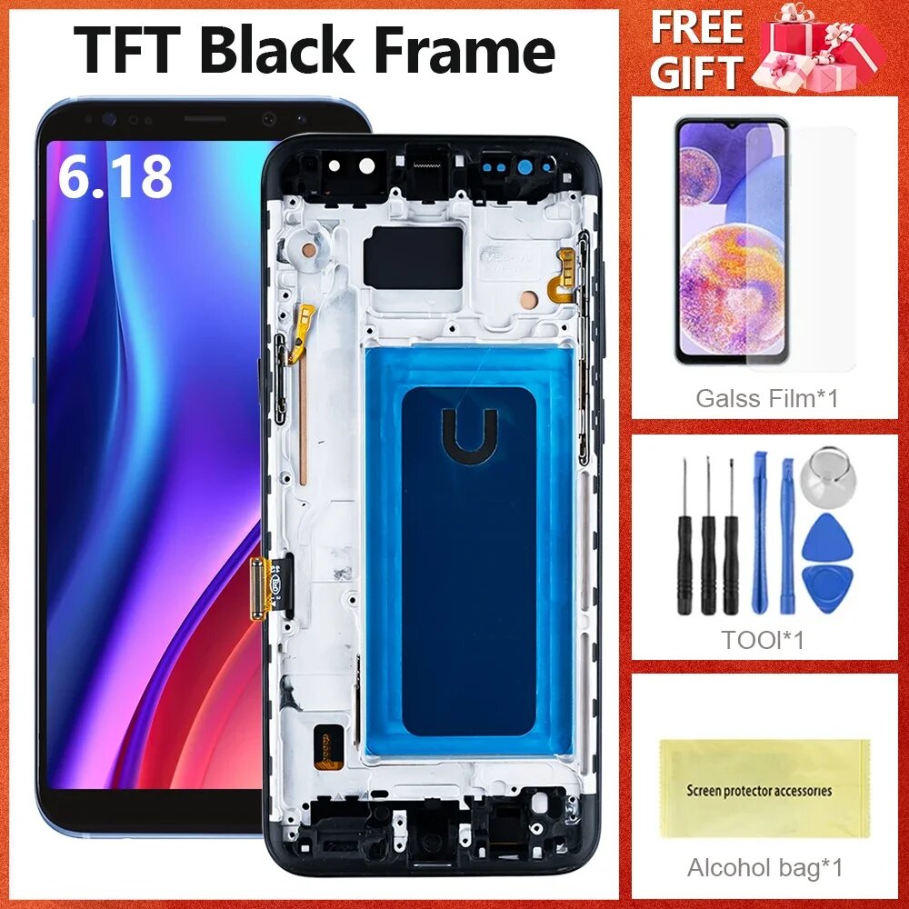 Новый ЖК-дисплей S8+ для Samsung Galaxy S8 Plus, сенсорный экран SM-G955U, дисплей G955 G955F, дигитайзер в сборе с заменой рамки TFT Black Frame