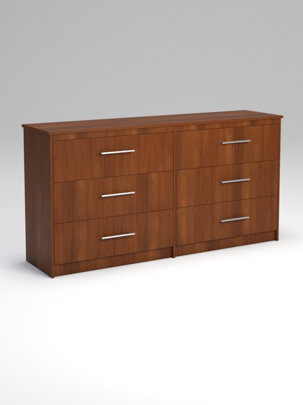 Комод согнеган с 6 ящиками, Орех. Производитель товара - компания Westcom.