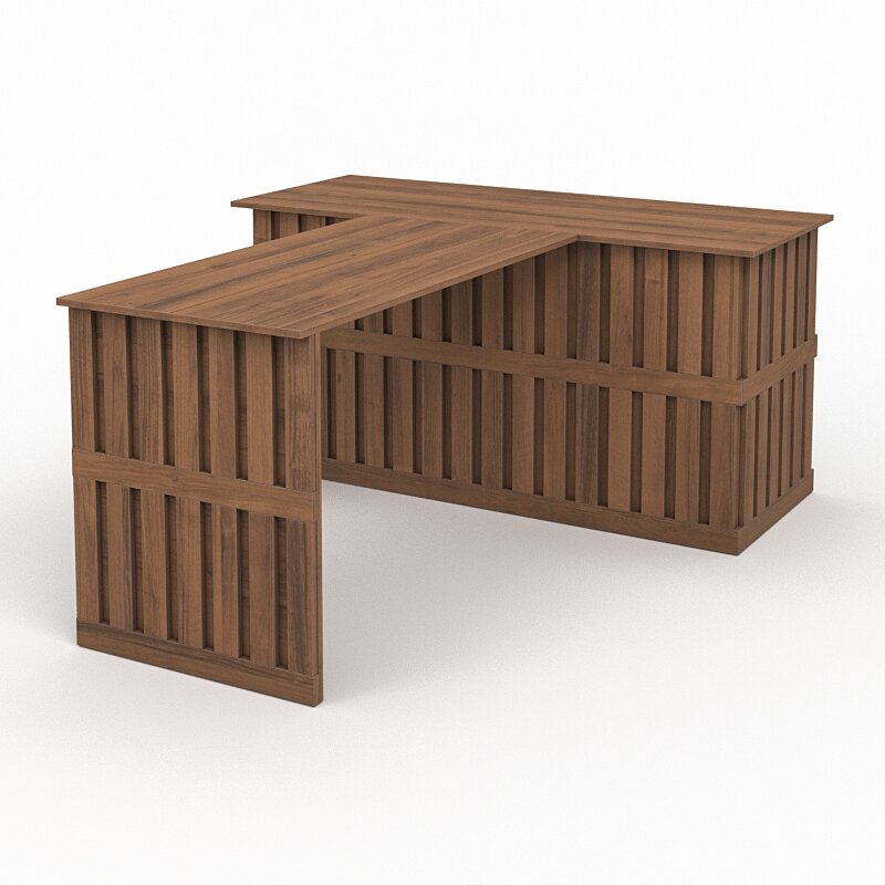 Стол руководителя №13 с приставкой брифингом, Орех. Производитель товара - компания Westcom.