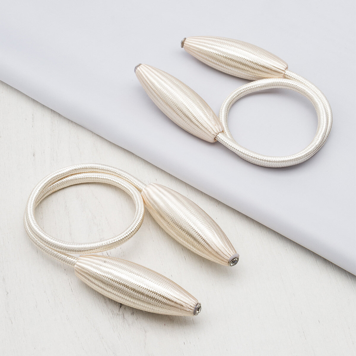 Подхваты для штор гибкие, 2 штуки, цвет золото светлое, Айрис