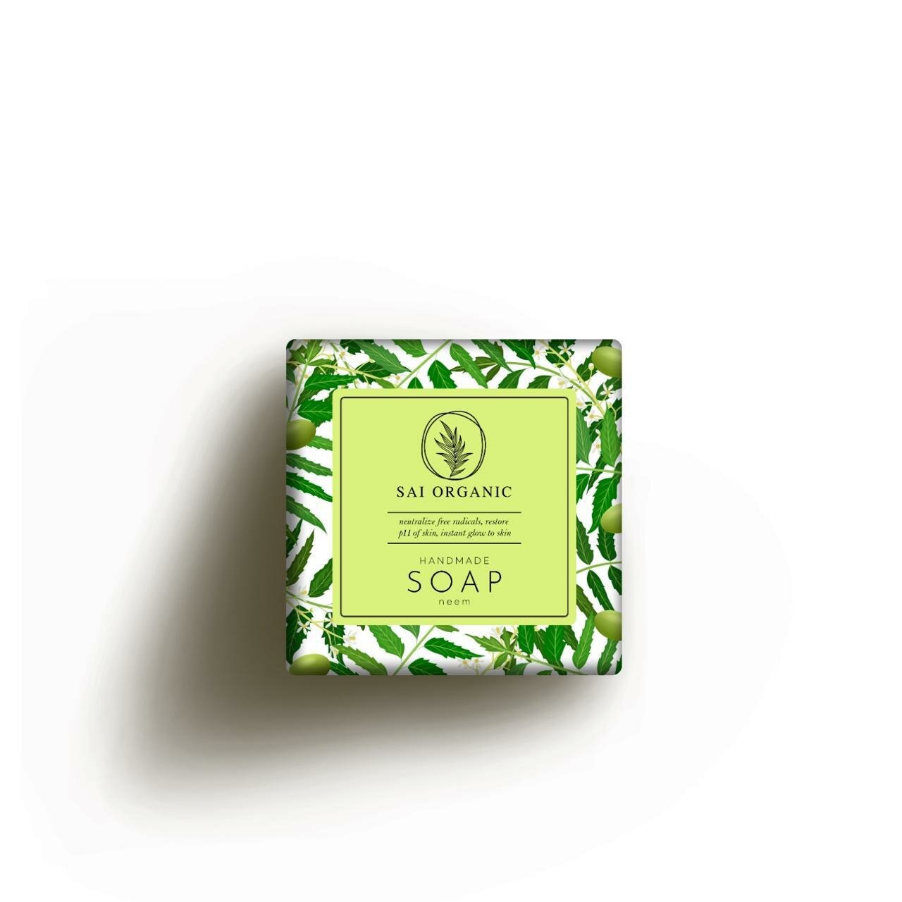 NEEM Handmade Soap, Sai Organic (НИМ мыло ручной работы, Саи Органик), 90 г.