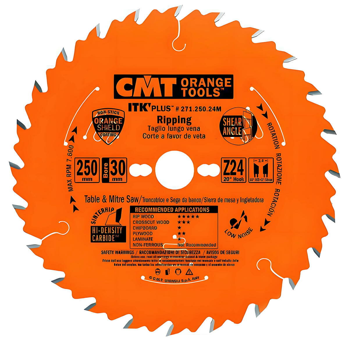 Диск пильный 160 x 1.7 х 20/16 мм 40T (ламинат) CMT 272.160.40H