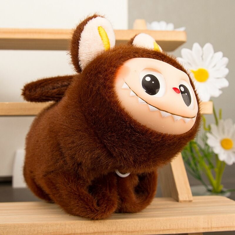 Плюшевая игрушка LABUBU pop circle, музыкальная подсветка + эффект крыльев