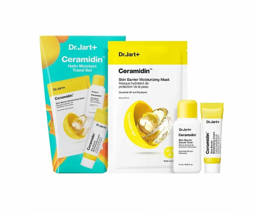 DR. JART+ Набор увлажняющих средств для лица Ceramidin, 7 мл + 15 мл + 22