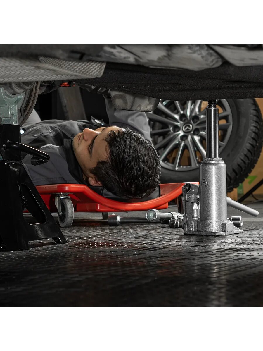 Домкрат гидравлический бутылочный, 3 т, h по, MATRIX, 50774