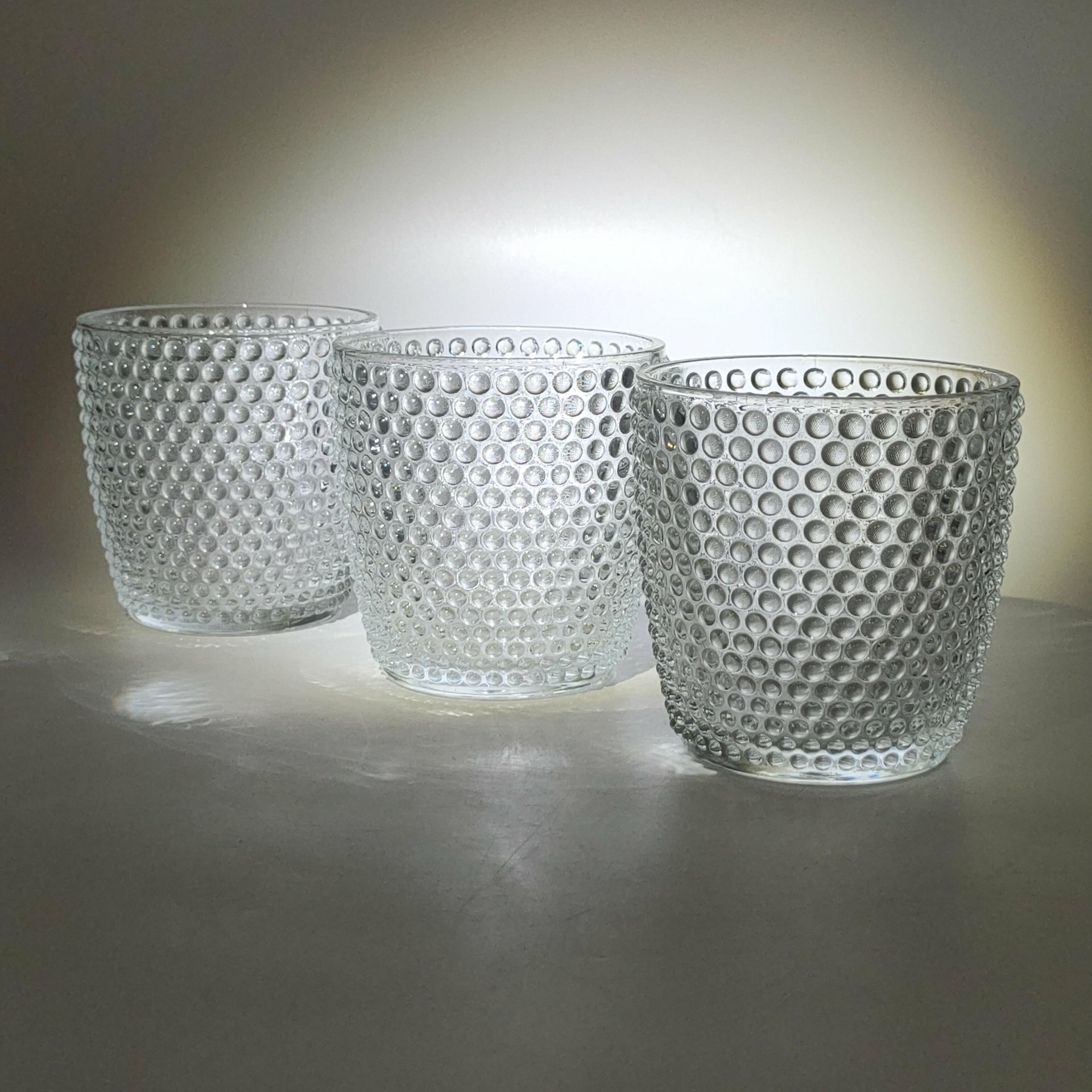 Набор из 3-х подсвечников для чайных свеч, Koopman International, стекло, Китай, 2000-2020 гг.