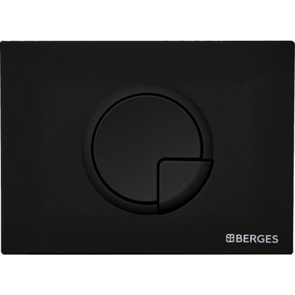 Кнопка смыва Berges Wasserhaus Novum R5 чёрный, матовый