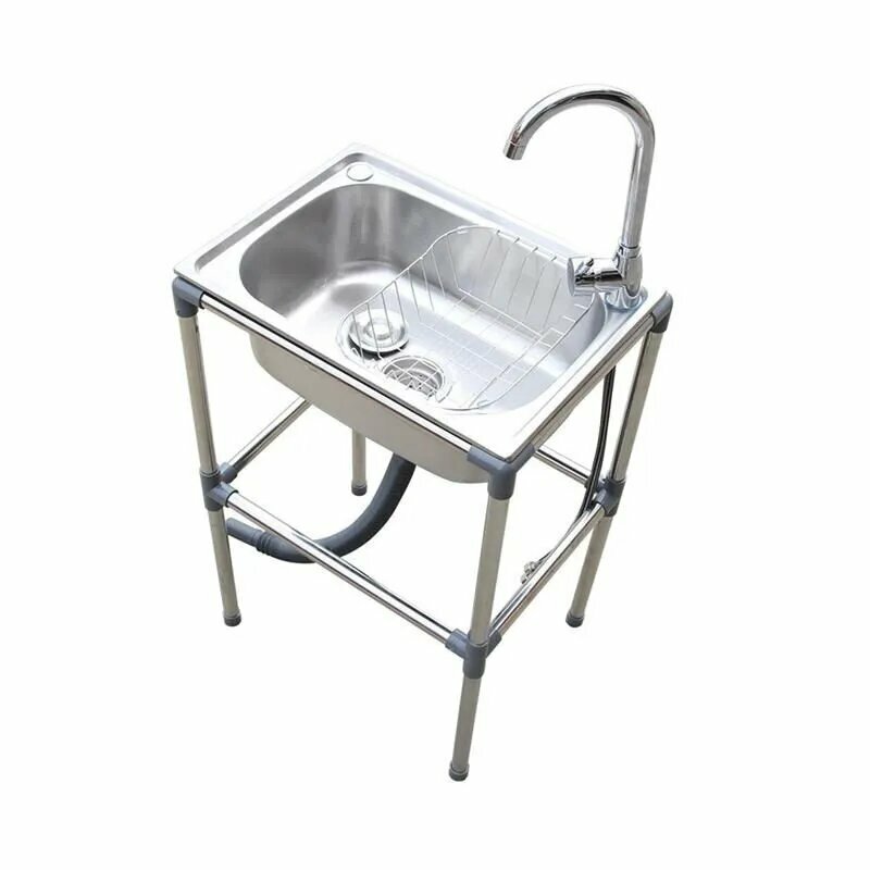 Умывальник, В Комплекте Подставка, Кран, Сливная Корзина И Сливной Шланг, 53х38х75см