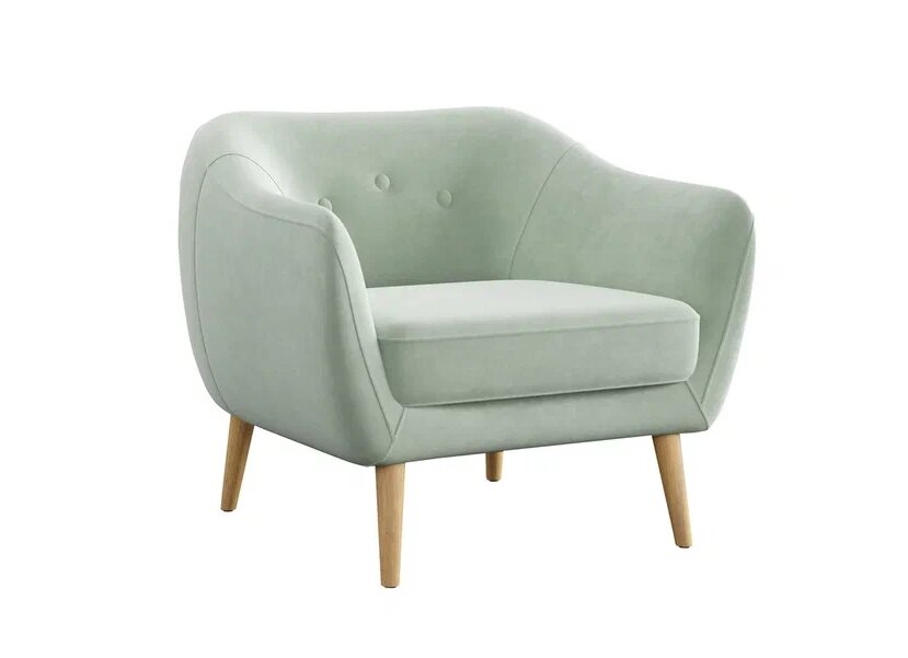 Кресло Сильва Ланкастер 1кр СК Велюр Вивальди 9 Размеры: Высота 860мм Глубина 780мм Ширина 780мм