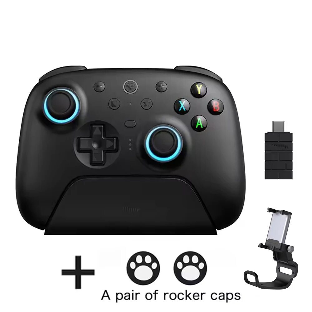 Беспроводной геймпад 8BitDo Ultimate 2 Black with Clip