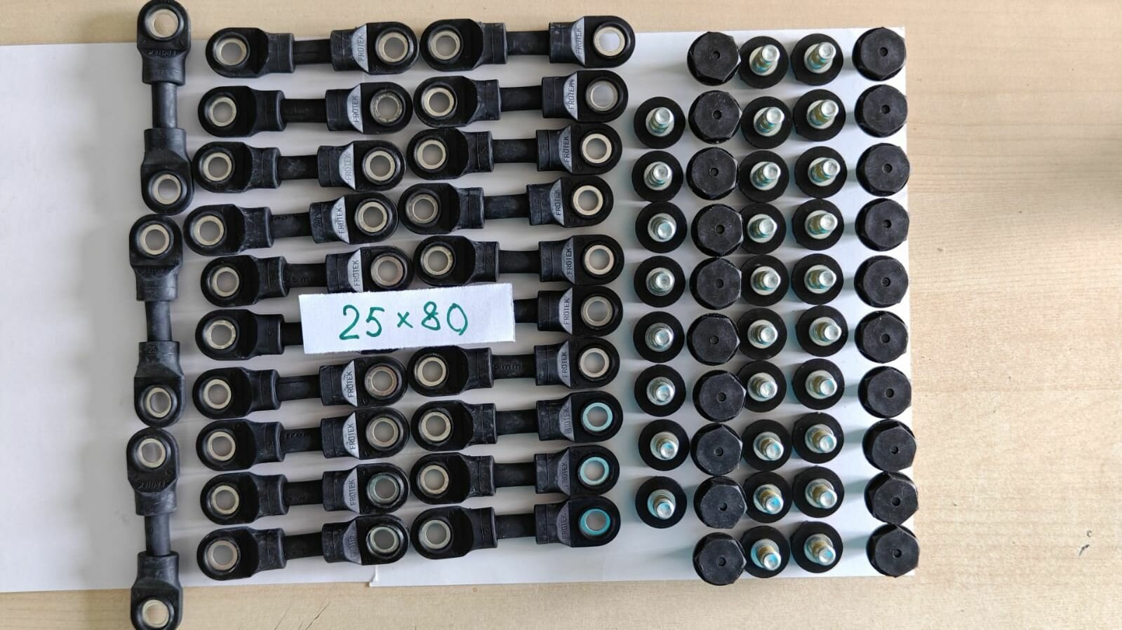 Комплект перемычки гибкие Frotek 25x80 (23 шт) и болты (48 шт) для аккумулятора 48V