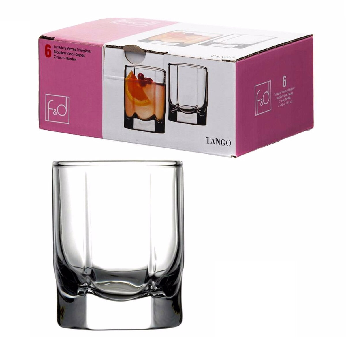 Стопки Pasabahce "Tango", 65 мл, стеклянные, 6 шт