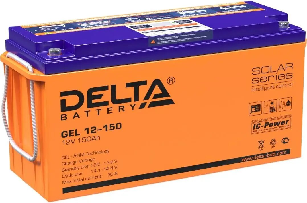 Аккумуляторная батарея для ИБП Delta GEL 12-150 [12 В, 150 А*ч]