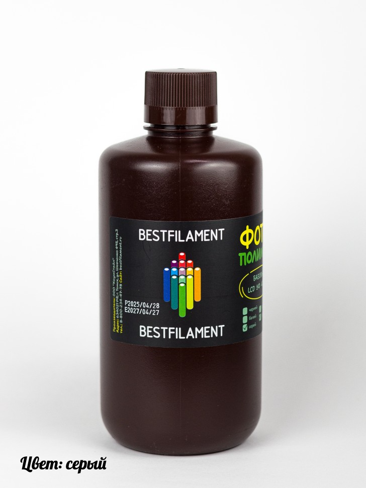 Фотополимер Bestfilament серый 1л