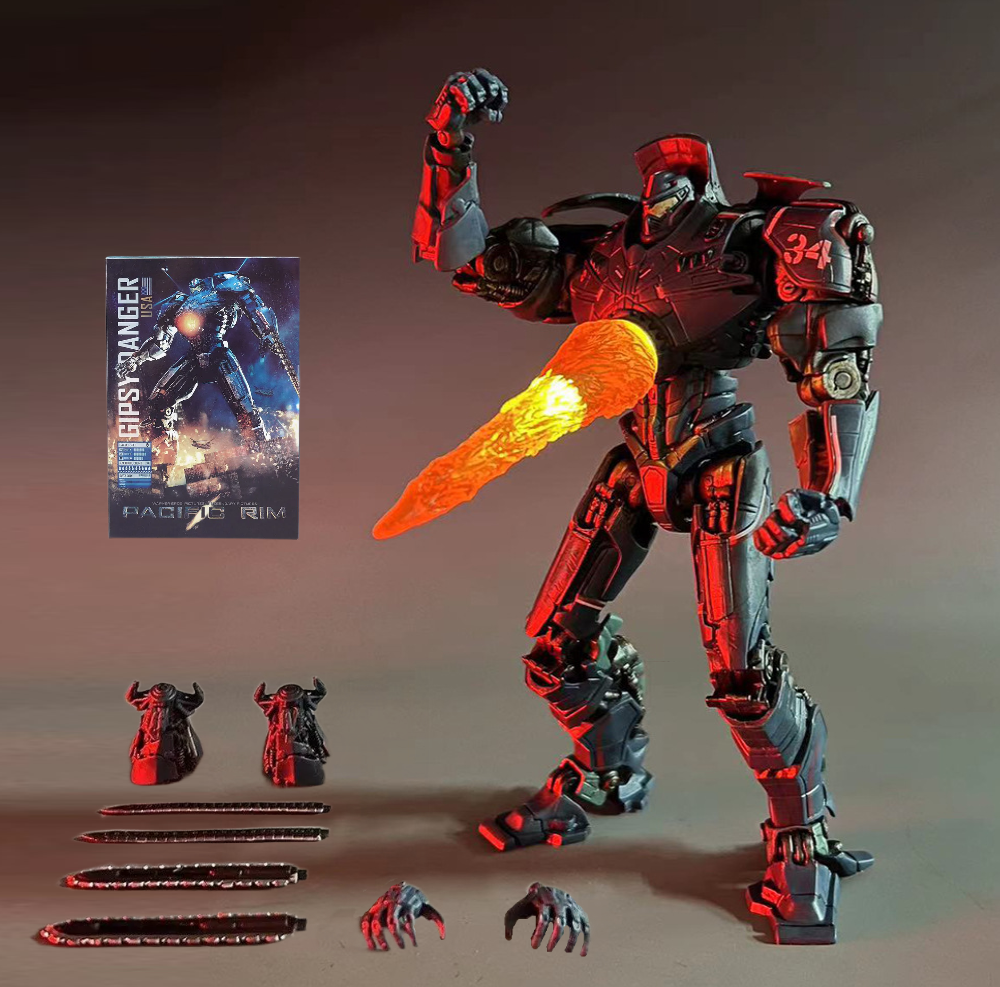 Фигурка Тихоокеанский рубеж егерь Бродяга / Pacific Rim Gipsy Danger с подсветкой (20см)