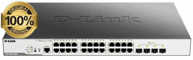 Коммутатор D-Link PoE DGS-3000-28XMP/B1A