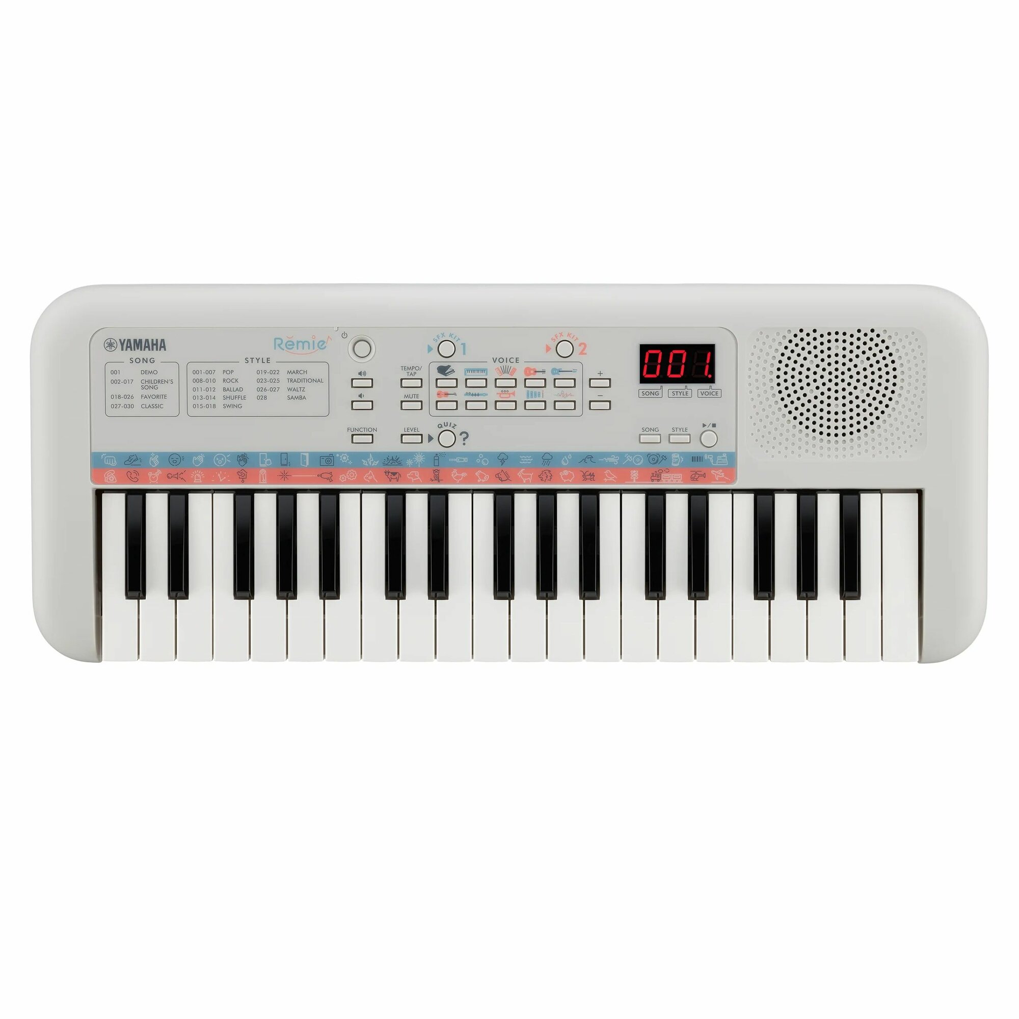 Детский цифровой синтезатор Yamaha PSS-E30, белый. Без адаптера