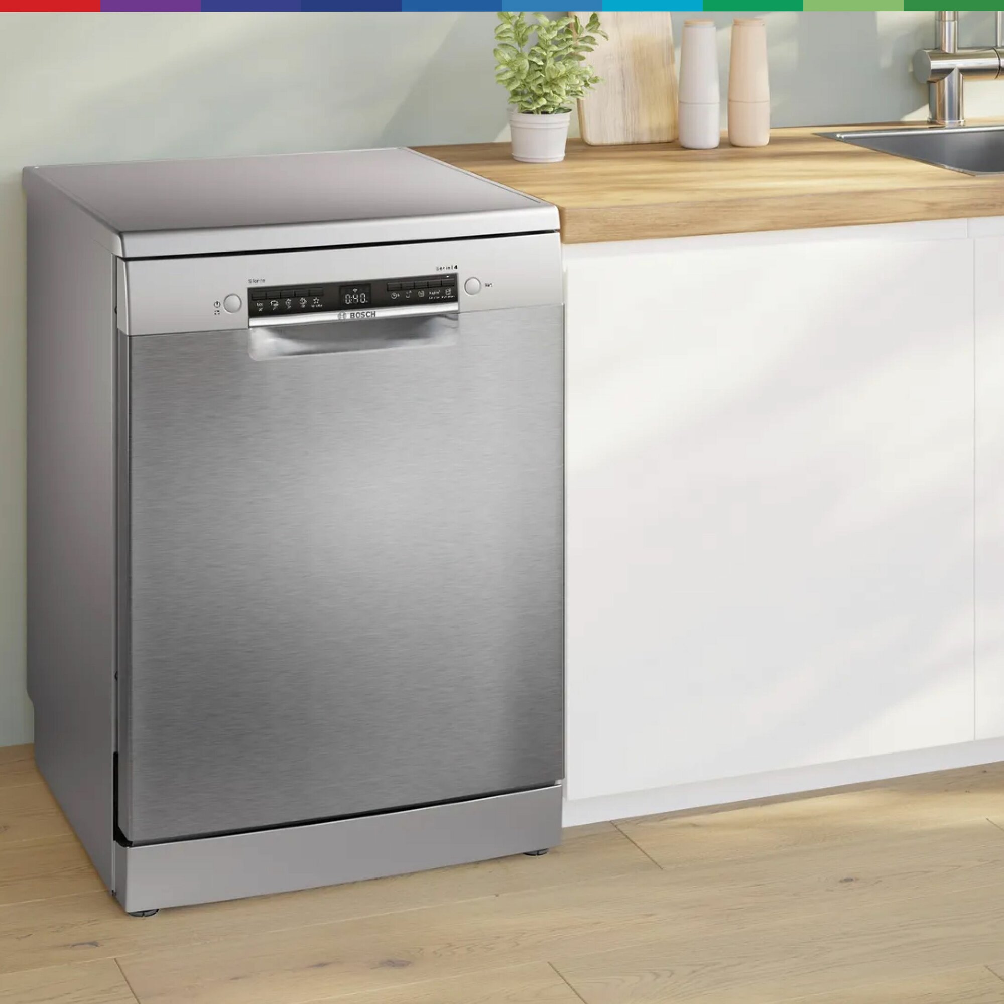 Посудомоечная машина Bosch SMS4IKI51Q, серебристый