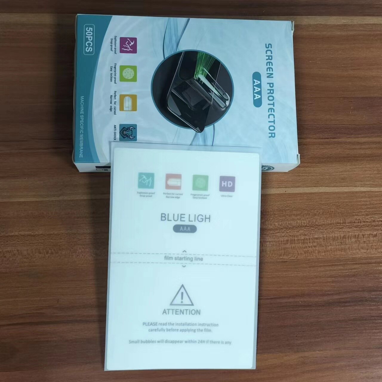 Интеллектуальная пленка машина для резки HD TPU для резки 4 слоя водяного конденсата BLUE LIGHTBlu-ray 3A)_50 листов